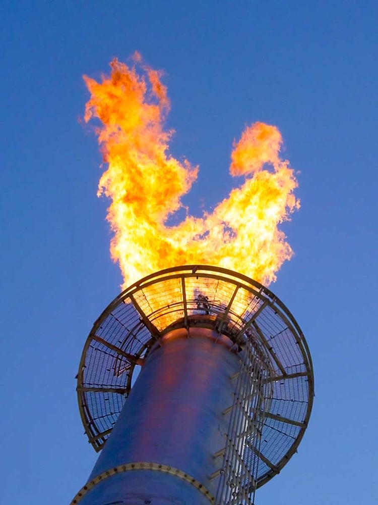 Destruction Efficiency of Air Assisted Flares