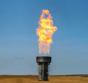 High-Pressure Air Assist System Flare